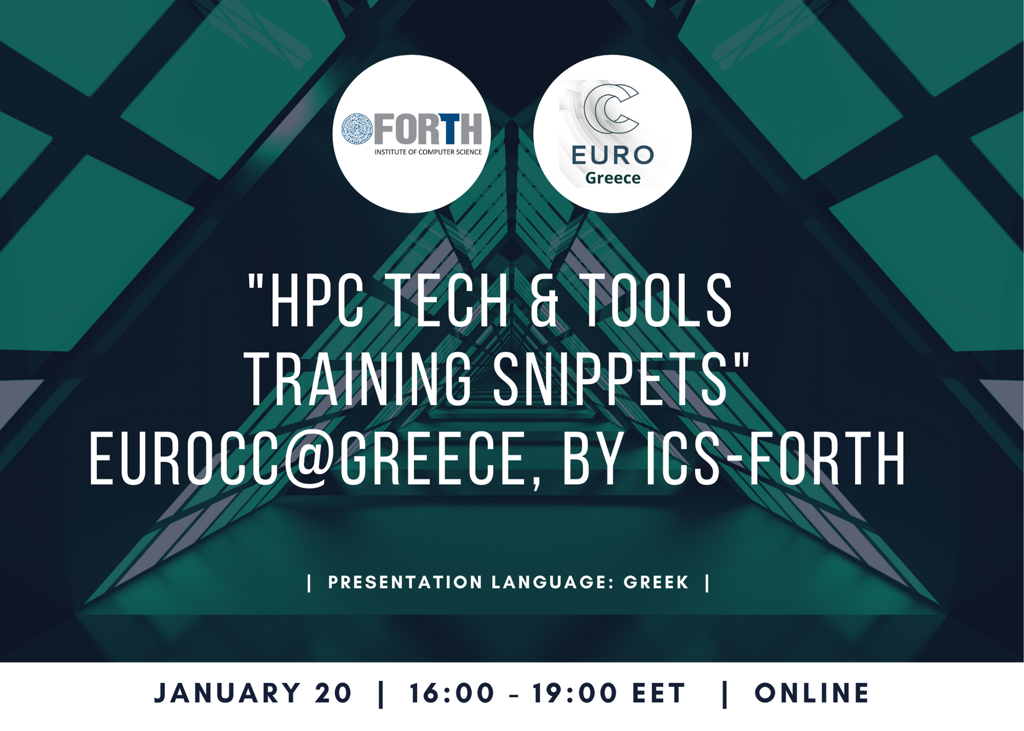 “HPC Tech & Tools Training Snippets” EuroCC@Greece, by ICS-FORTH – EuroCC@Greece